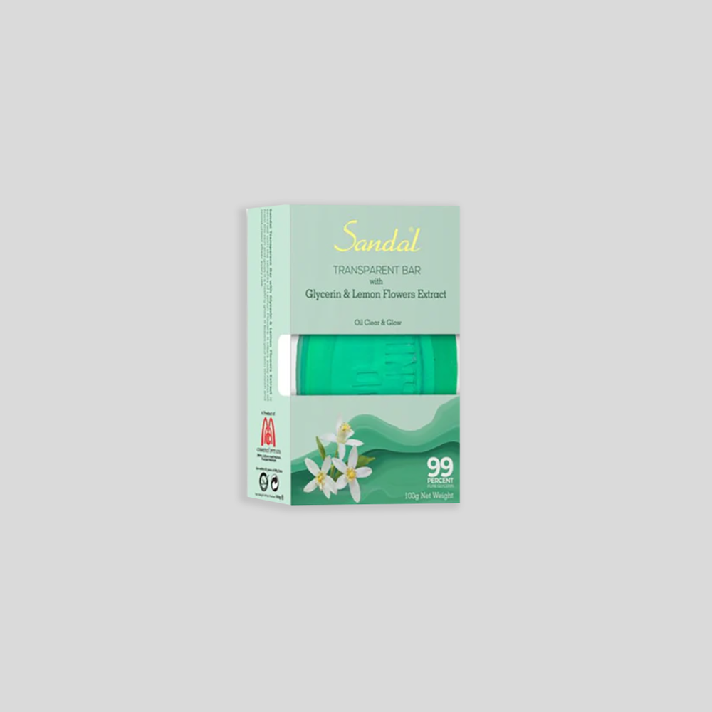 Sandal Glycerin & Lemon Flower Extract Transparent Beauty Bar - 100g